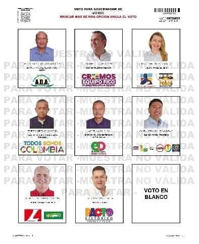 Conozca las tarjetas electorales definitivas para las elecciones a la ...