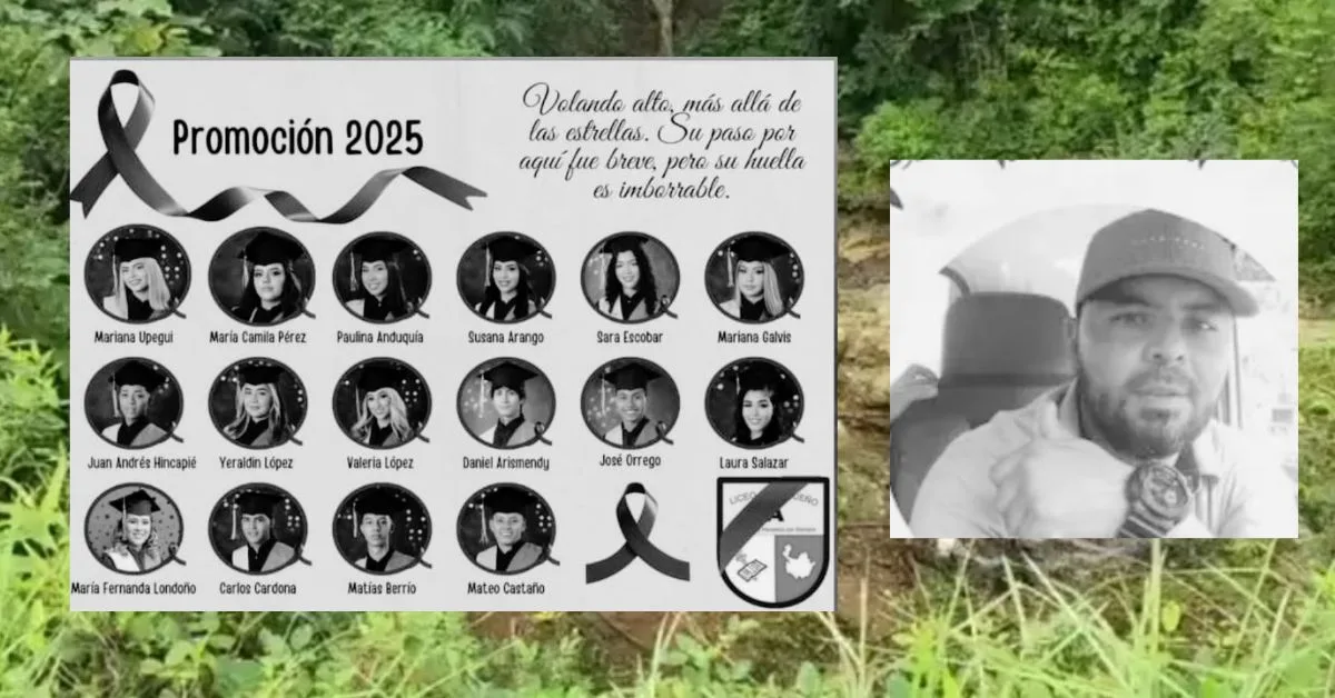 17 vidas perdidas en Antioquia: 16 estudiantes y el conductor ...